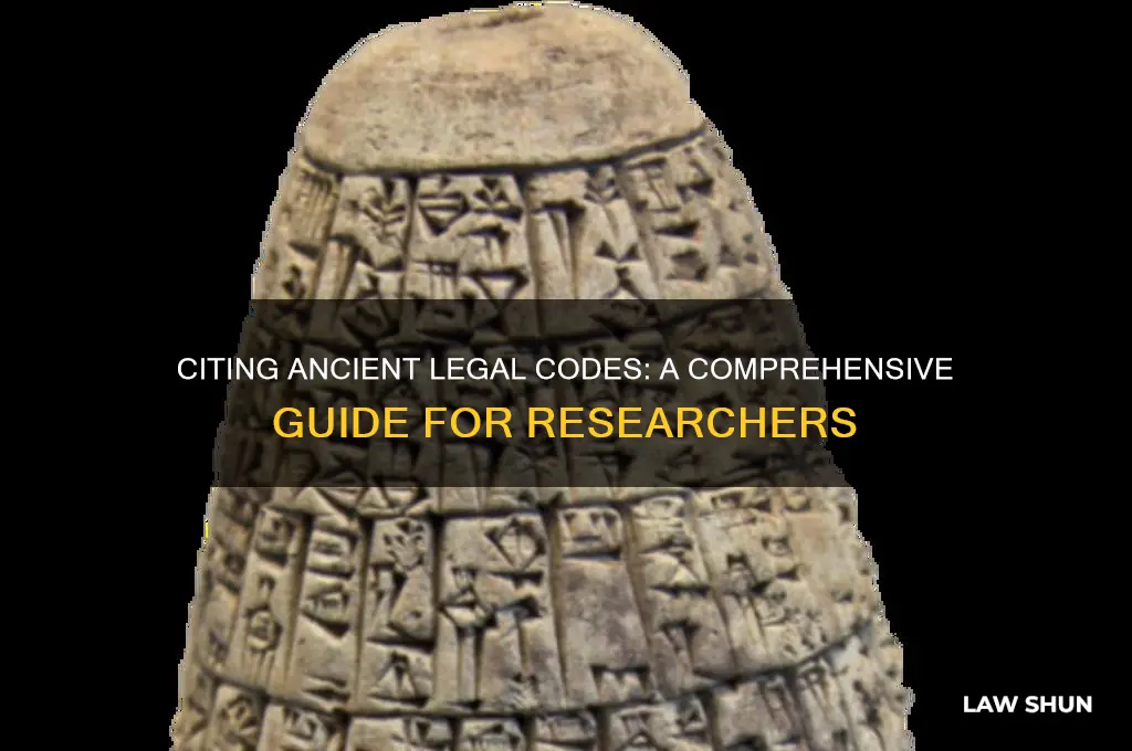 Citing Ancient Legal Codes: A Comprehensive Guide For Researchers | LawShun