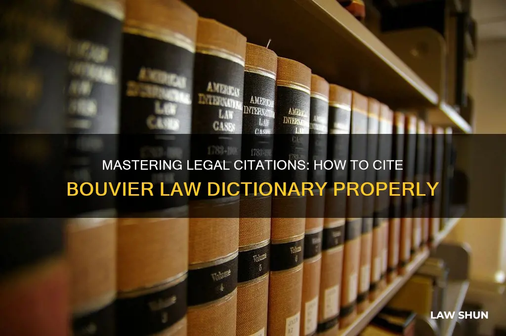 Mastering Legal Citations: How To Cite Bouvier Law Dictionary Properly ...
