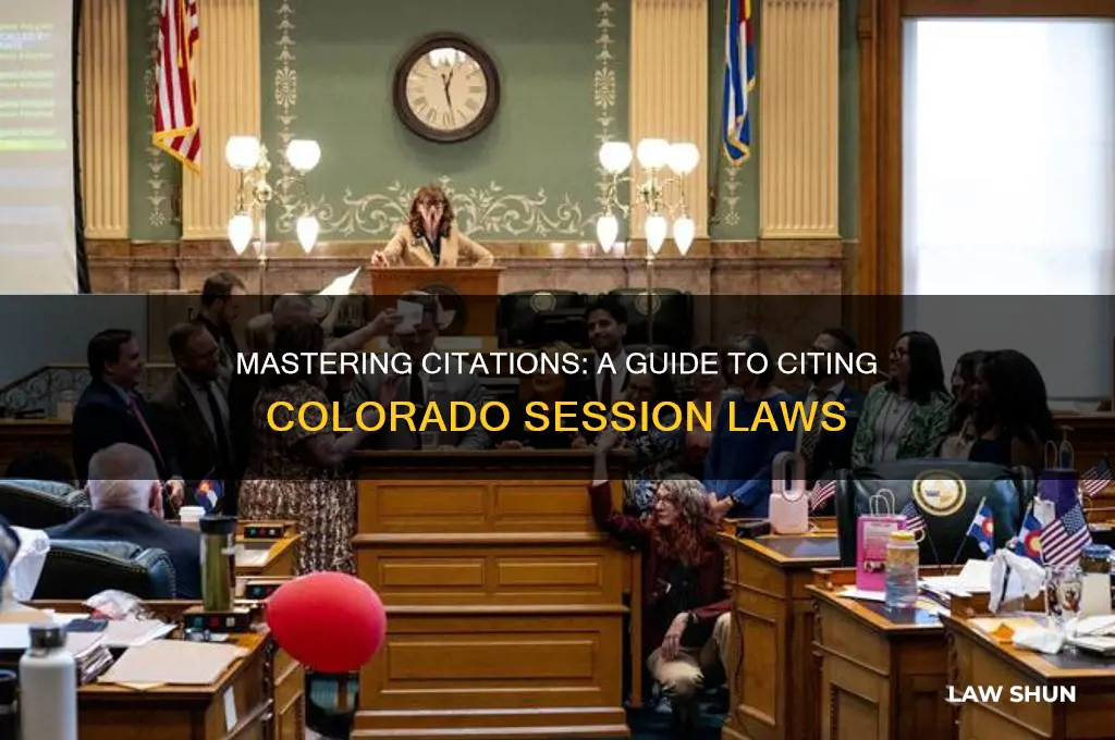 Mastering Citations: A Guide To Citing Colorado Session Laws | LawShun