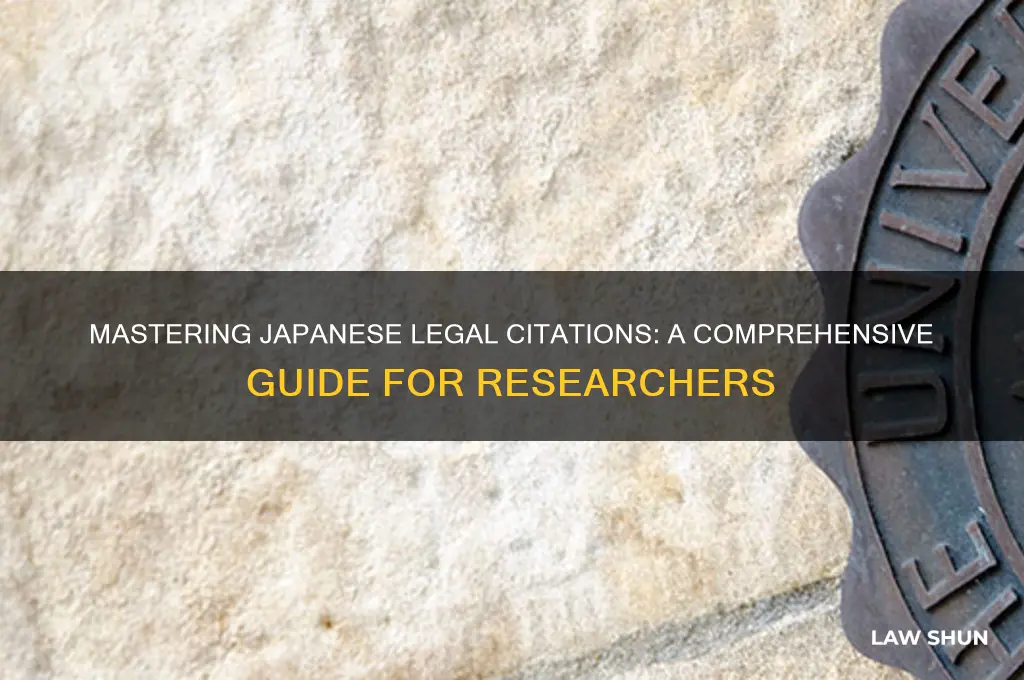 Mastering Japanese Legal Citations: A Comprehensive Guide For ...
