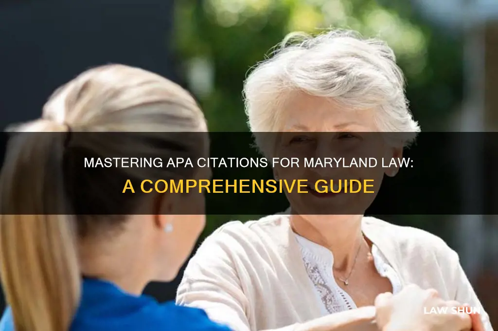 Mastering Apa Citations For Maryland Law: A Comprehensive Guide | LawShun