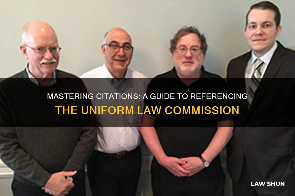 Mastering Citations: A Guide To Referencing The Uniform Law Commission ...