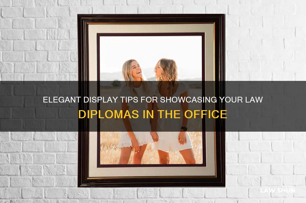 Elegant Display Tips For Showcasing Your Law Diplomas In The Office ...