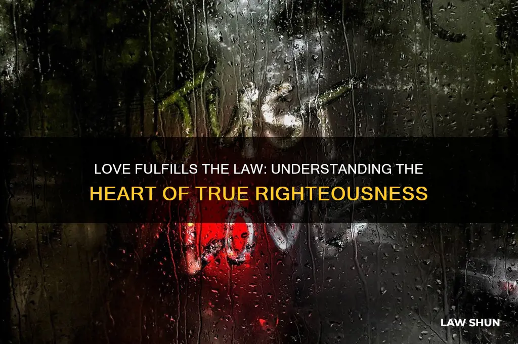 Love Fulfills The Law: Understanding The Heart Of True Righteousness ...