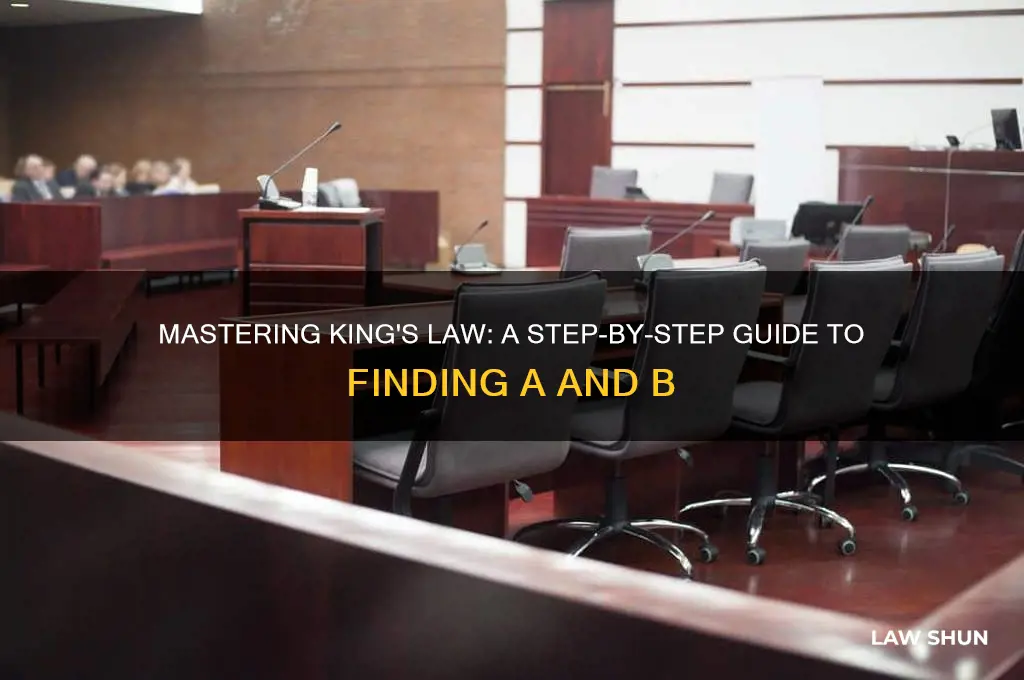 Mastering King's Law: A Step-By-Step Guide To Finding A And B | LawShun
