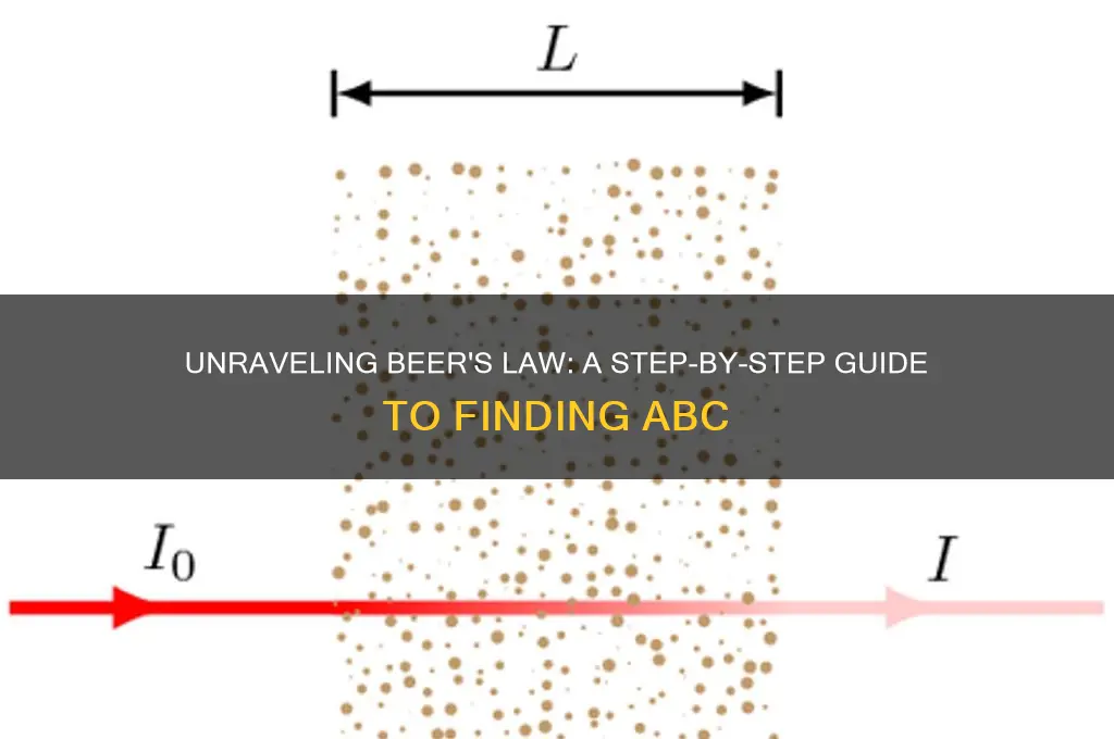 Unraveling Beer's Law: A Step-By-Step Guide To Finding Abc | LawShun