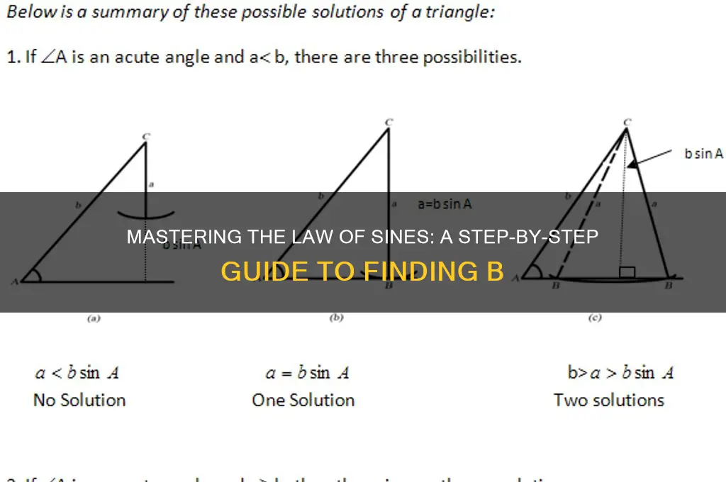Mastering The Law Of Sines: A Step-By-Step Guide To Finding B | LawShun