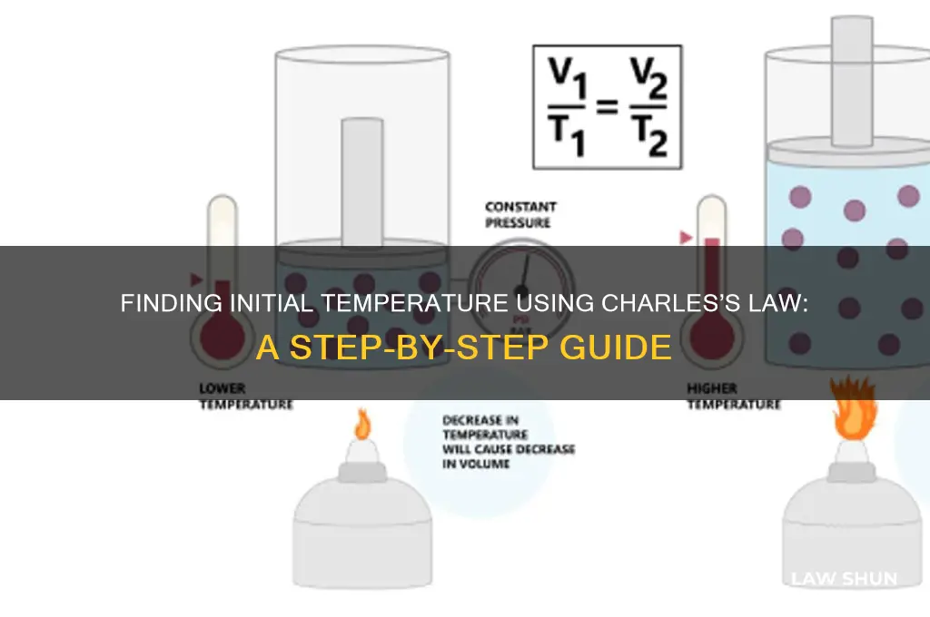 Finding Initial Temperature Using Charles’S Law: A Step-By-Step Guide ...