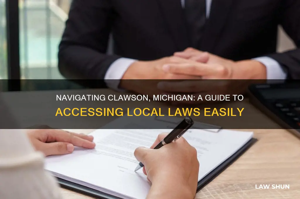 Navigating Clawson, Michigan: A Guide To Accessing Local Laws Easily ...