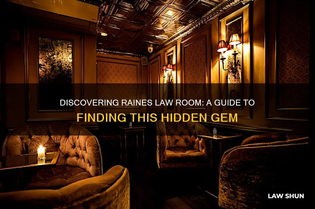Discovering Raines Law Room: A Guide To Finding This Hidden Gem | LawShun