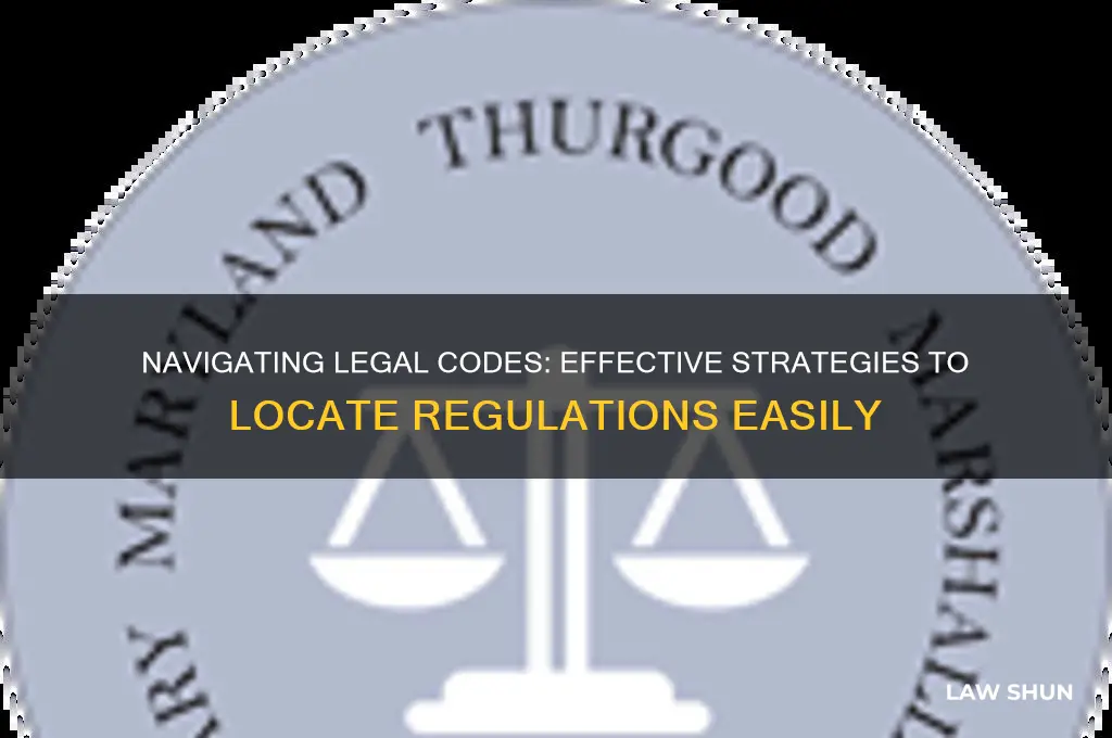Navigating Legal Codes: Effective Strategies To Locate Regulations ...