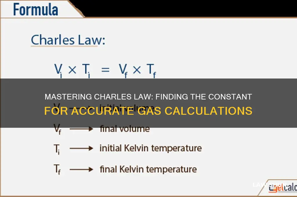 Mastering Charles Law: Finding The Constant For Accurate Gas ...
