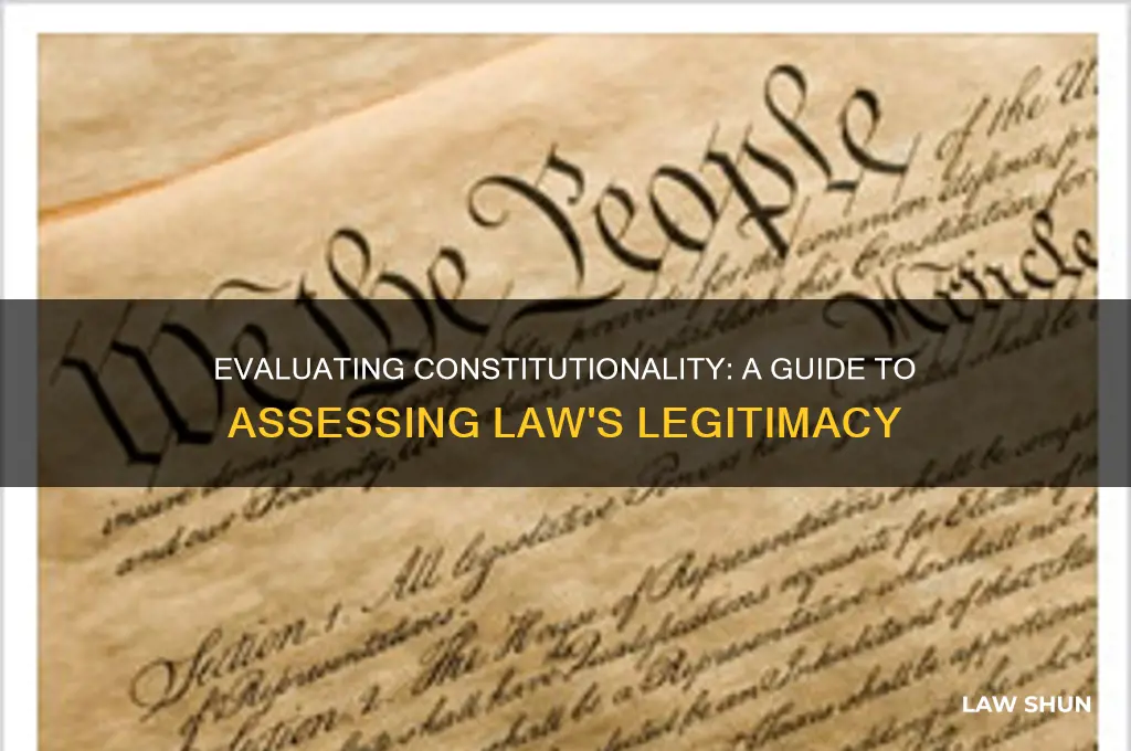 Evaluating Constitutionality: A Guide To Assessing Law's Legitimacy ...