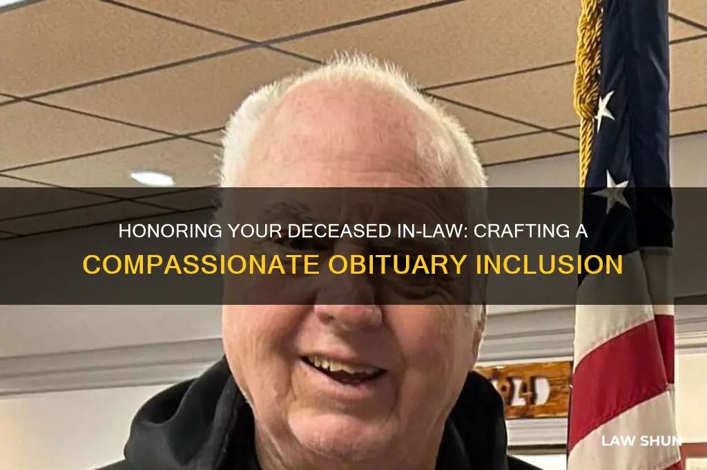 Honoring Your Deceased In-Law: Crafting A Compassionate Obituary ...