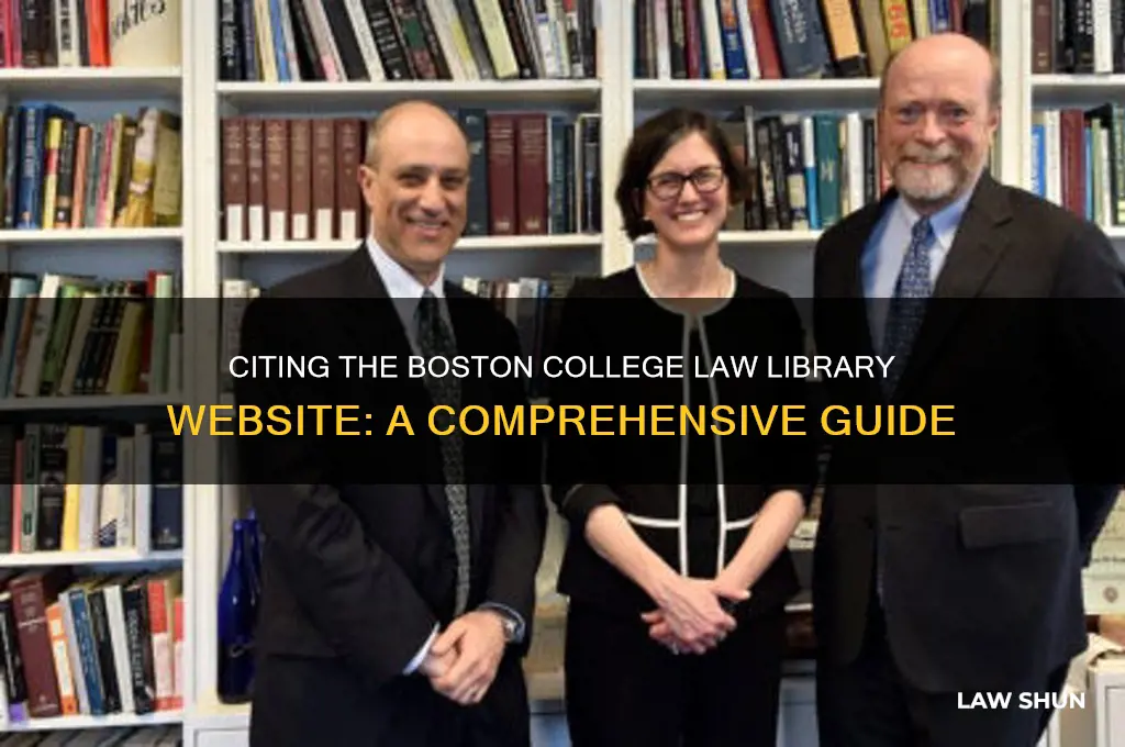 Citing The Boston College Law Library Website: A Comprehensive Guide ...
