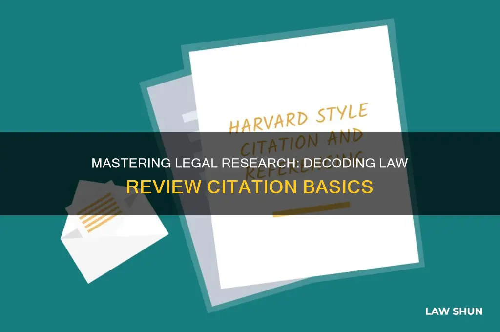 Mastering Legal Research: Decoding Law Review Citation Basics | LawShun