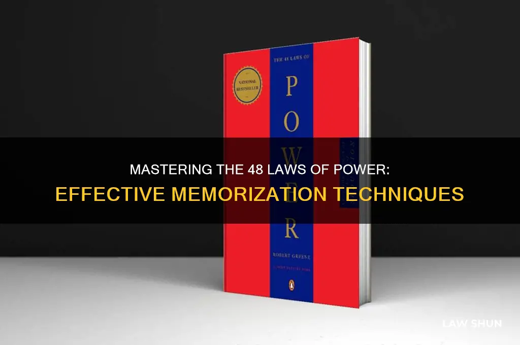Mastering The 48 Laws Of Power: Effective Memorization Techniques | LawShun