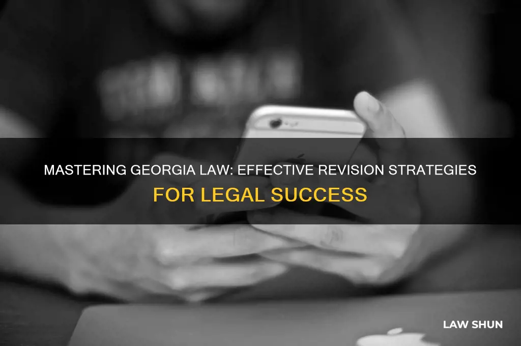 Mastering Georgia Law: Effective Revision Strategies For Legal Success ...
