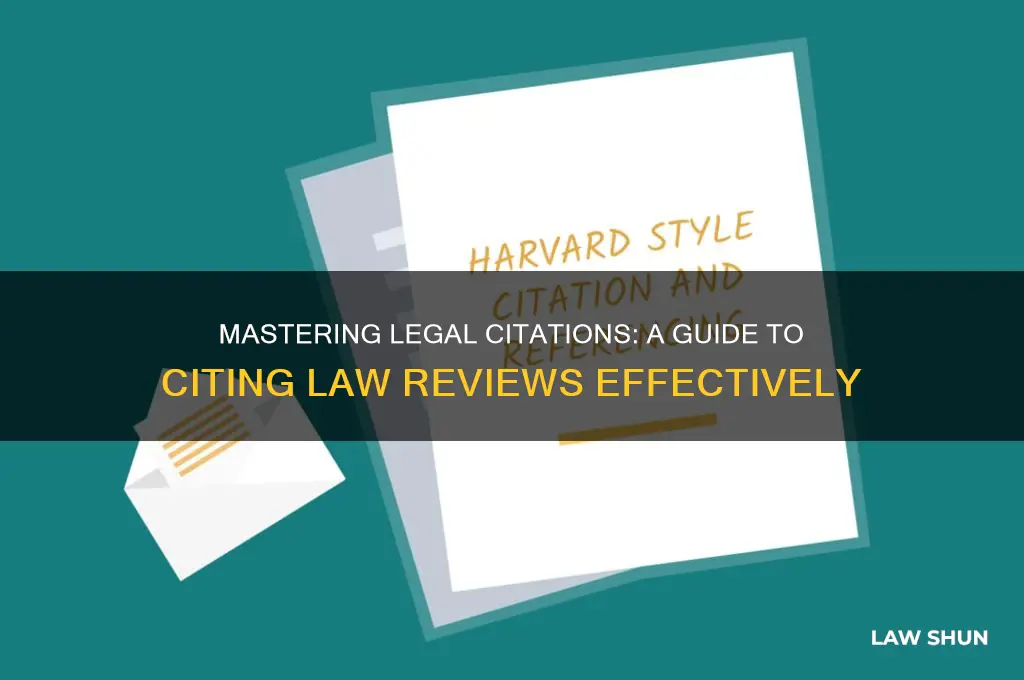 Mastering Legal Citations: A Guide To Citing Law Reviews Effectively ...