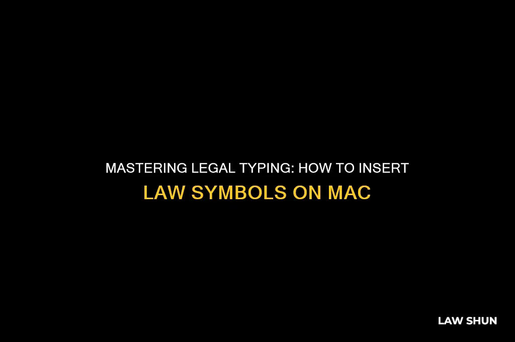 Mastering Legal Typing: How To Insert Law Symbols On Mac | LawShun