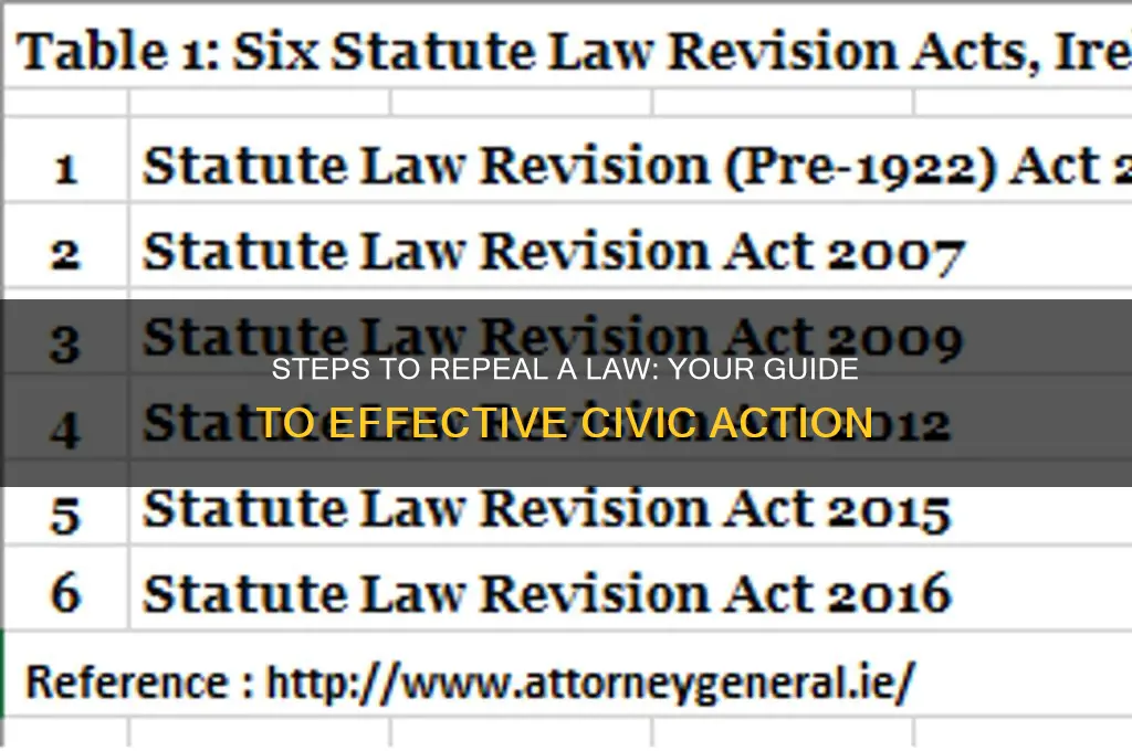 Steps To Repeal A Law: Your Guide To Effective Civic Action | LawShun