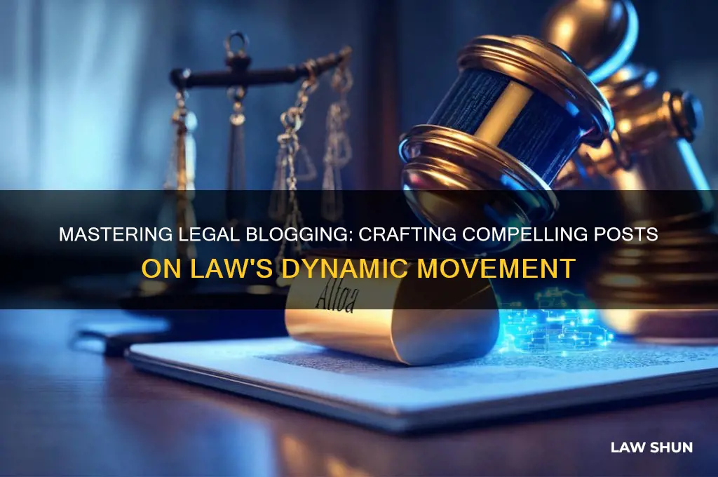 Mastering Legal Blogging: Crafting Compelling Posts On Law's Dynamic ...