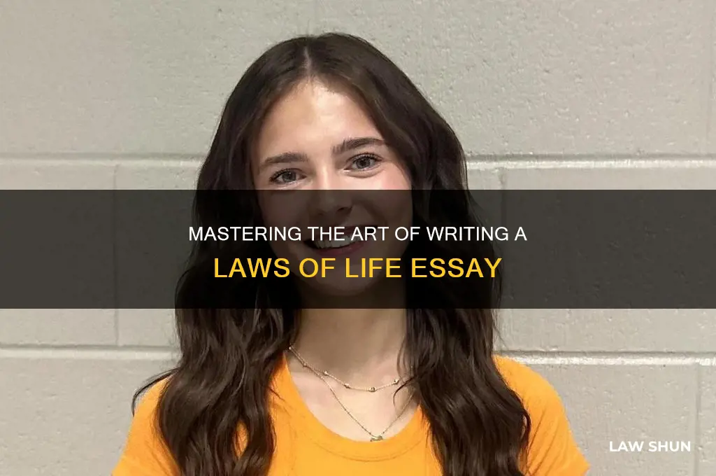 Mastering The Art Of Writing A Laws Of Life Essay | LawShun
