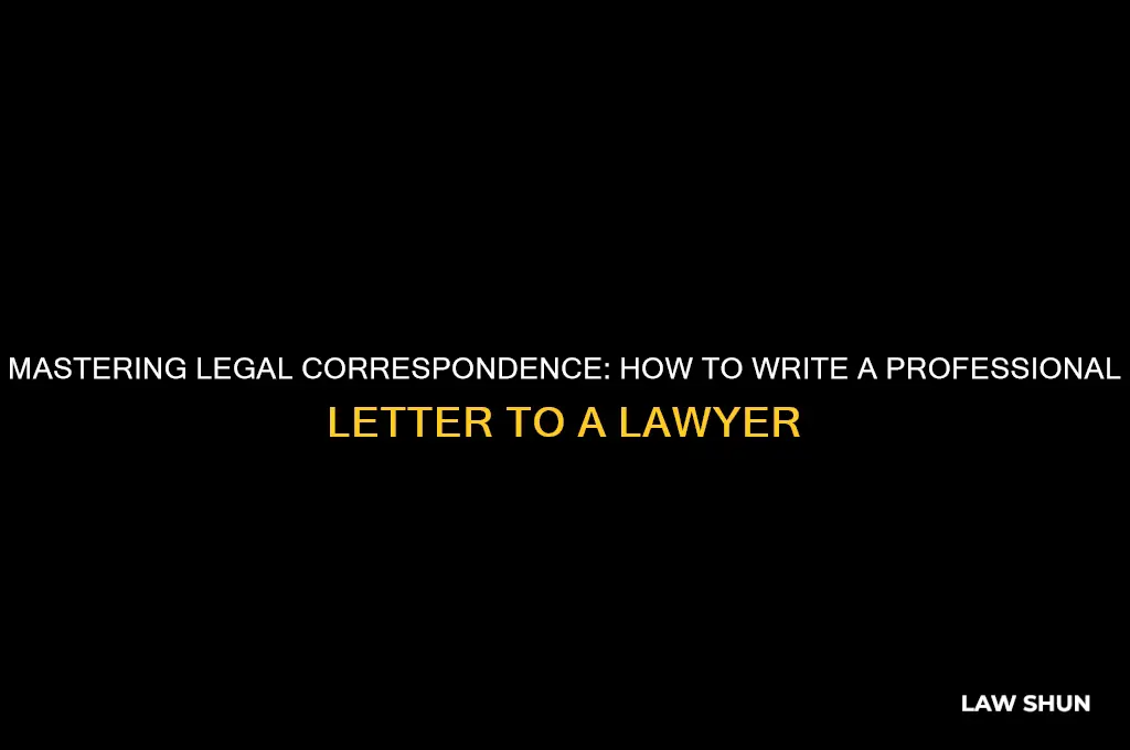 Mastering Legal Correspondence: How To Write A Professional Letter To A ...