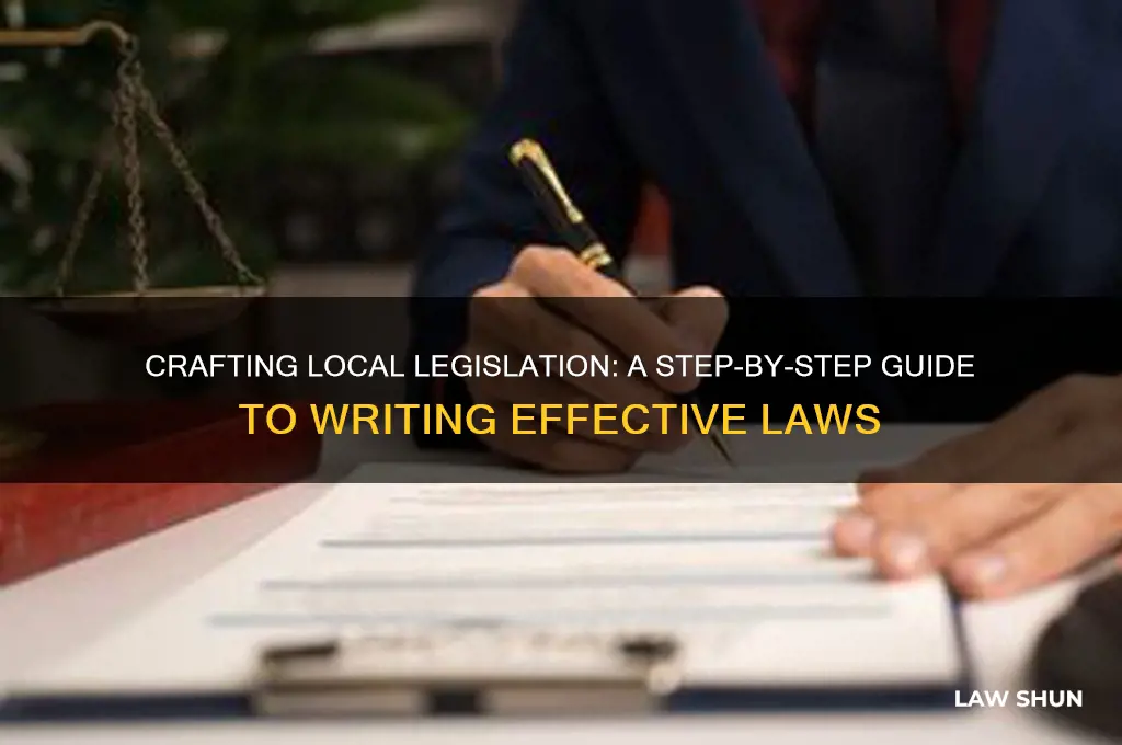 Crafting Local Legislation: A Step-By-Step Guide To Writing Effective ...