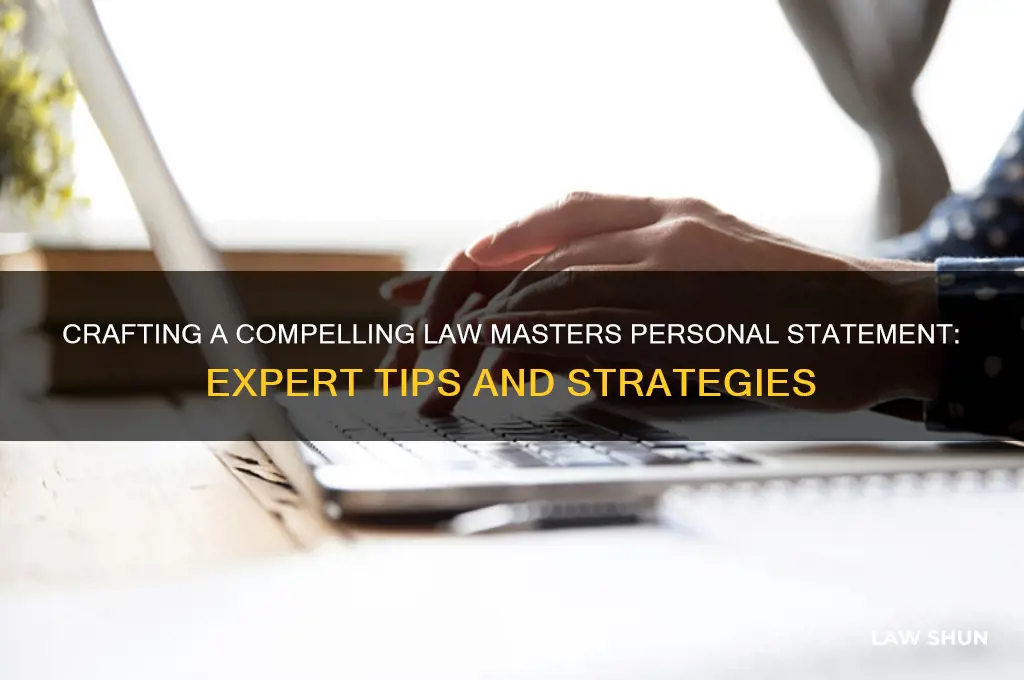 Crafting A Compelling Law Masters Personal Statement: Expert Tips And ...