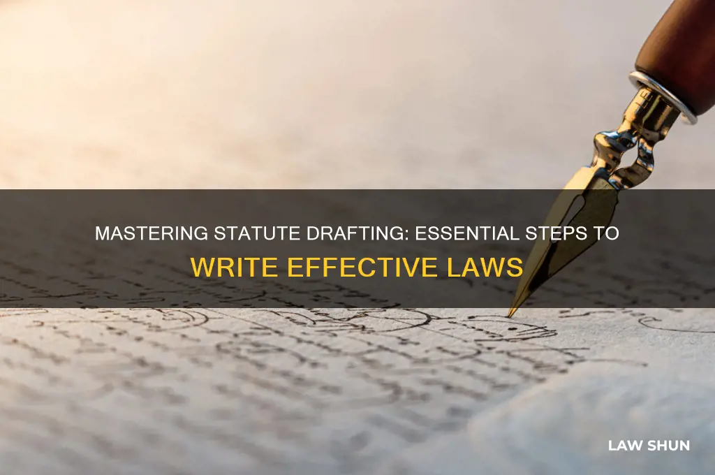 Mastering Statute Drafting: Essential Steps To Write Effective Laws ...