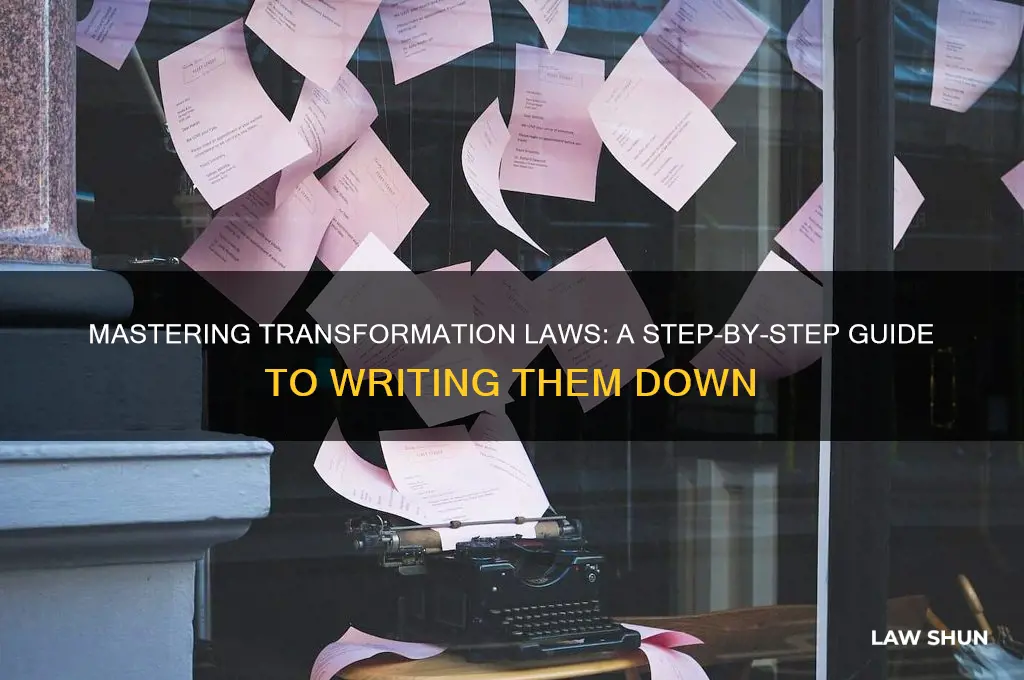 Mastering Transformation Laws: A Step-By-Step Guide To Writing Them ...