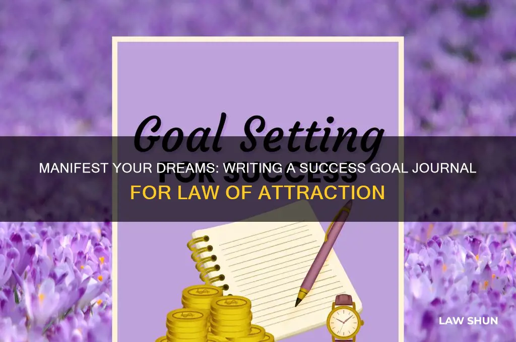 Manifest Your Dreams: Writing A Success Goal Journal For Law Of ...
