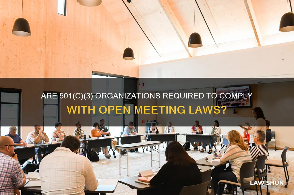 Are 501(C)(3) Organizations Required To Comply With Open Meeting Laws ...