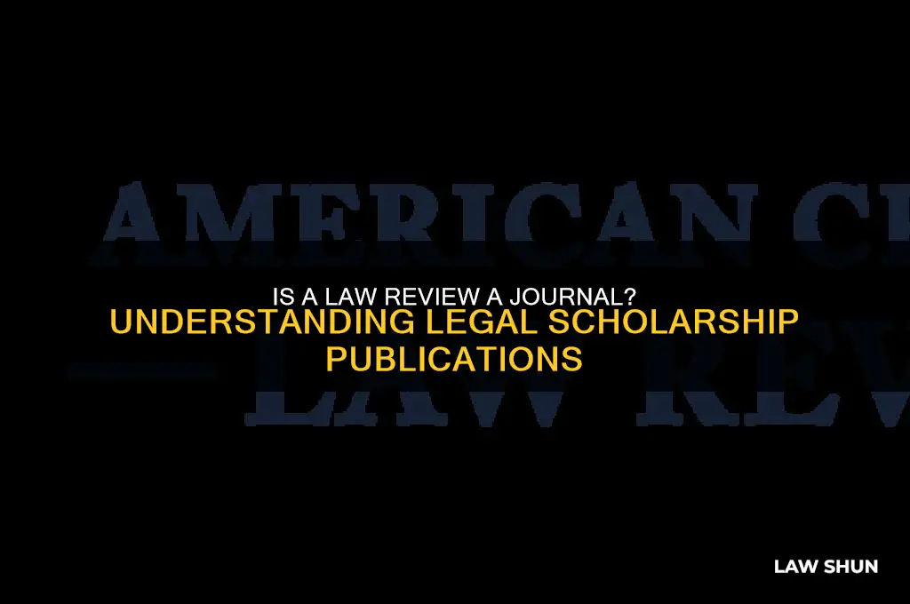 Is A Law Review A Journal? Understanding Legal Scholarship Publications ...