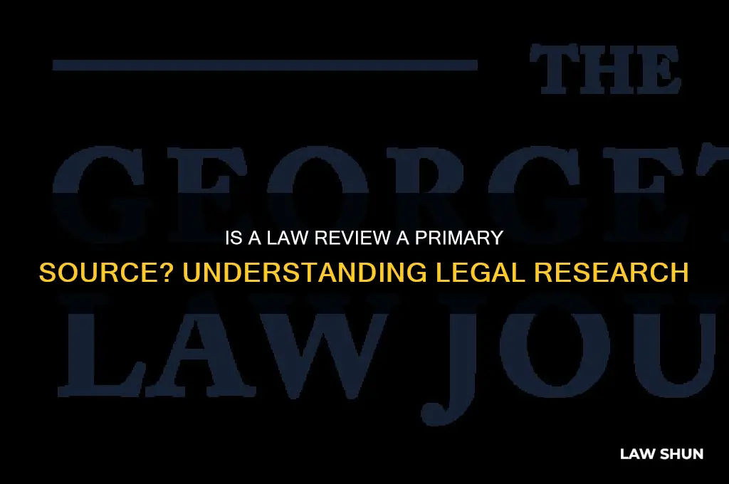 Is A Law Review A Primary Source? Understanding Legal Research | LawShun