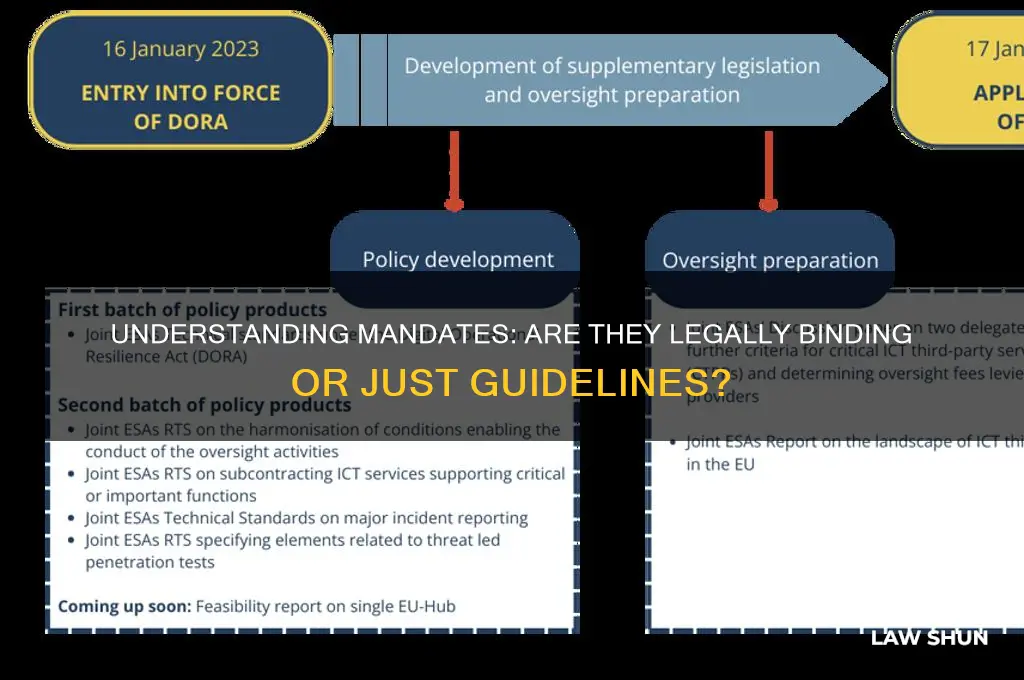 Understanding Mandates: Are They Legally Binding Or Just Guidelines ...