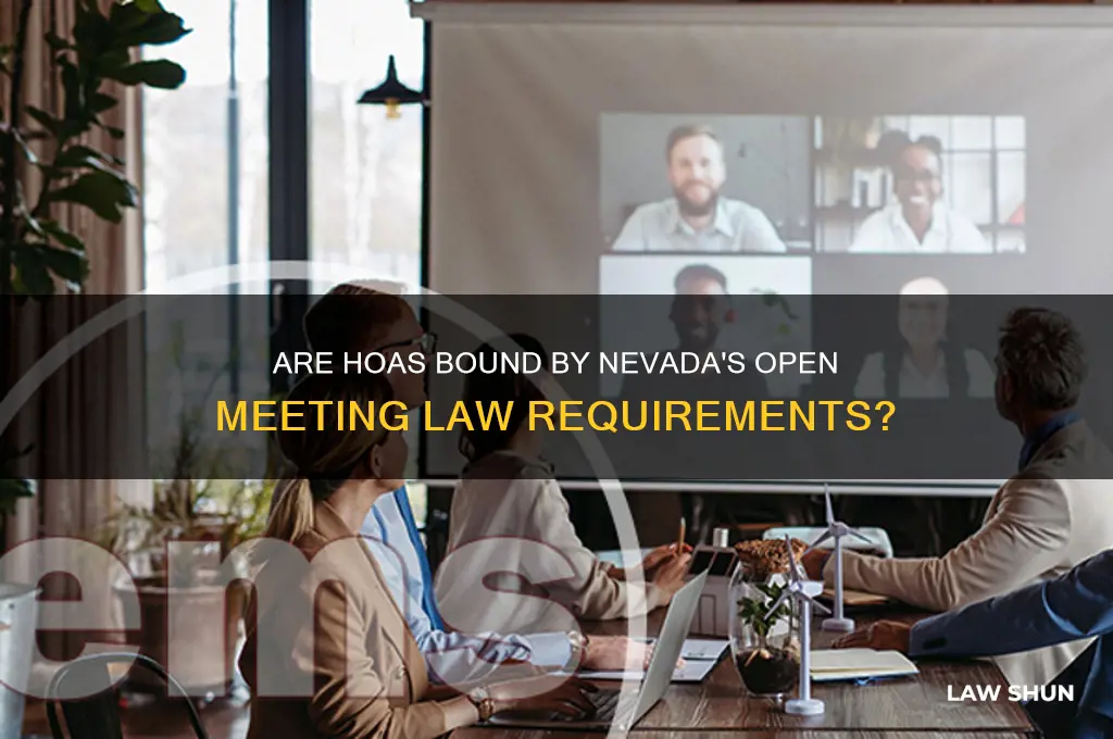 Are Hoas Bound By Nevada's Open Meeting Law Requirements? | LawShun