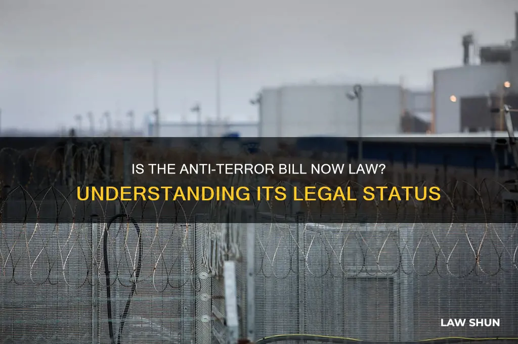 Is The Anti-Terror Bill Now Law? Understanding Its Legal Status | LawShun