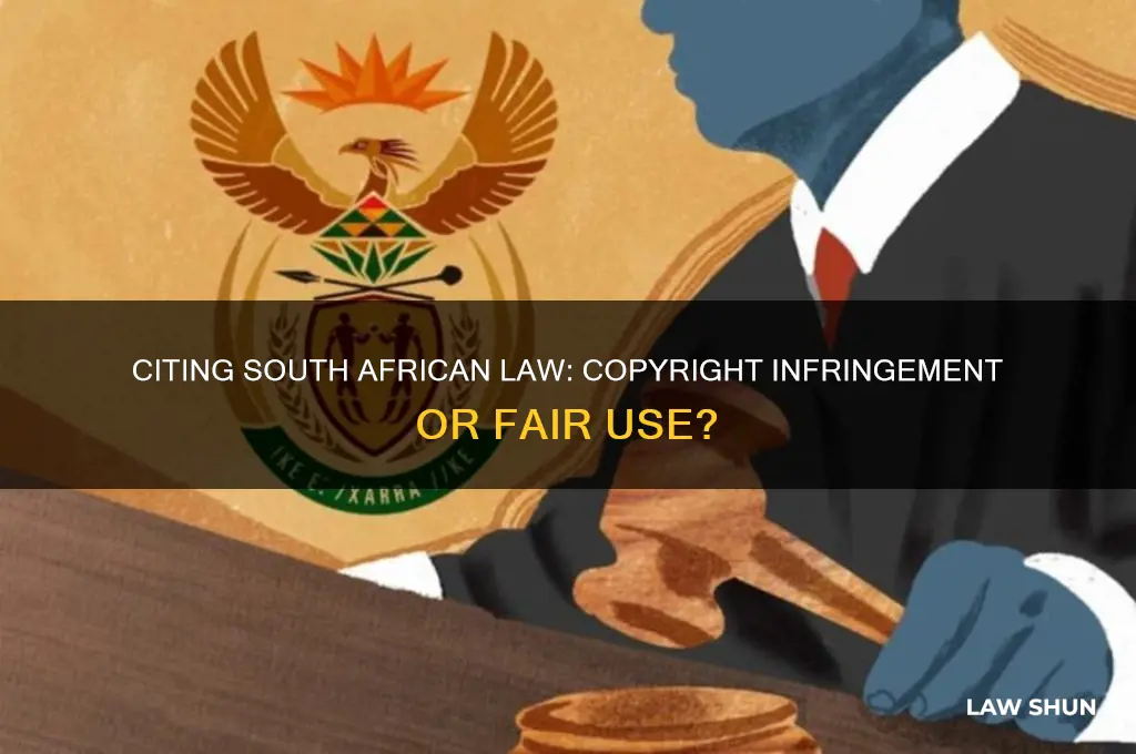 Citing South African Law: Copyright Infringement Or Fair Use? | LawShun