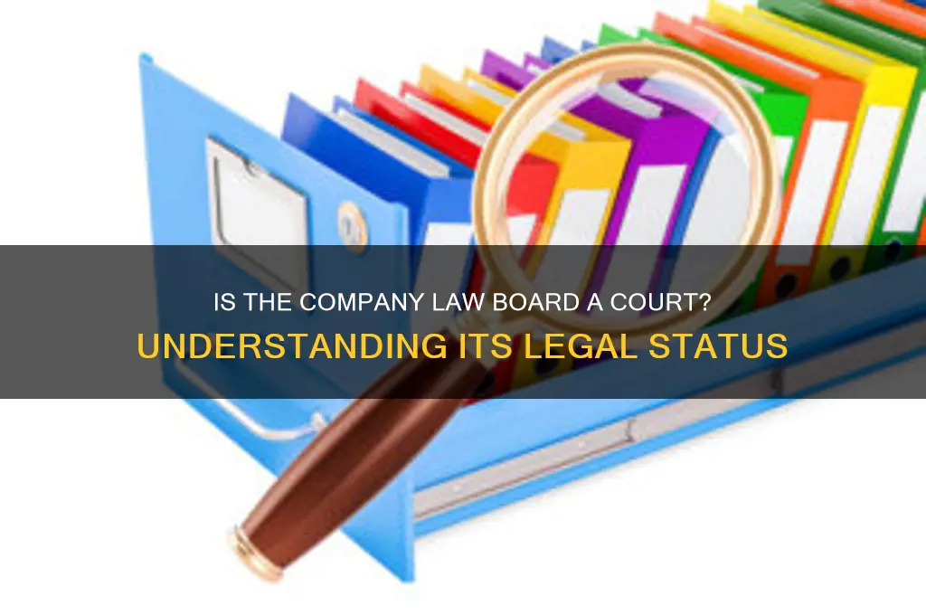 Is The Company Law Board A Court? Understanding Its Legal Status | LawShun