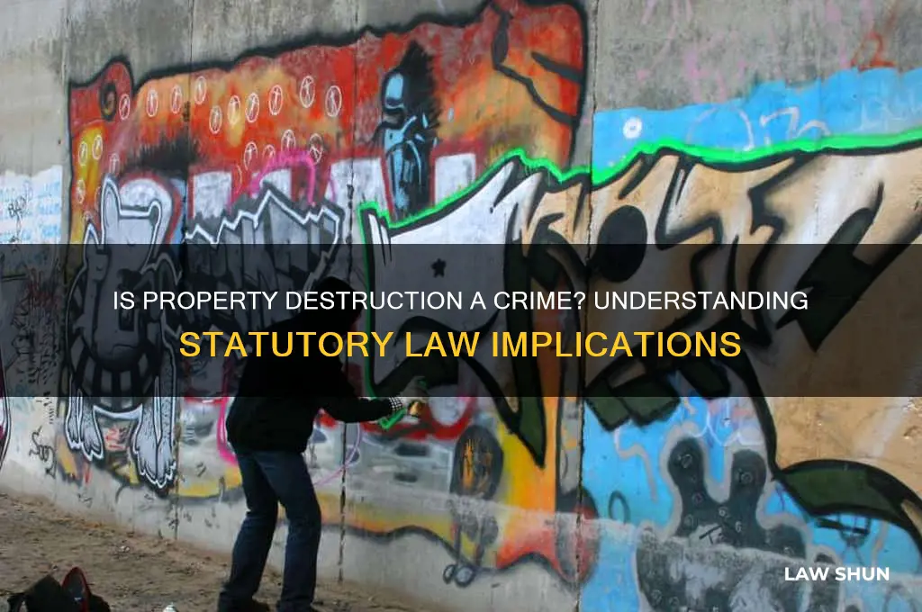 Is Property Destruction A Crime? Understanding Statutory Law ...