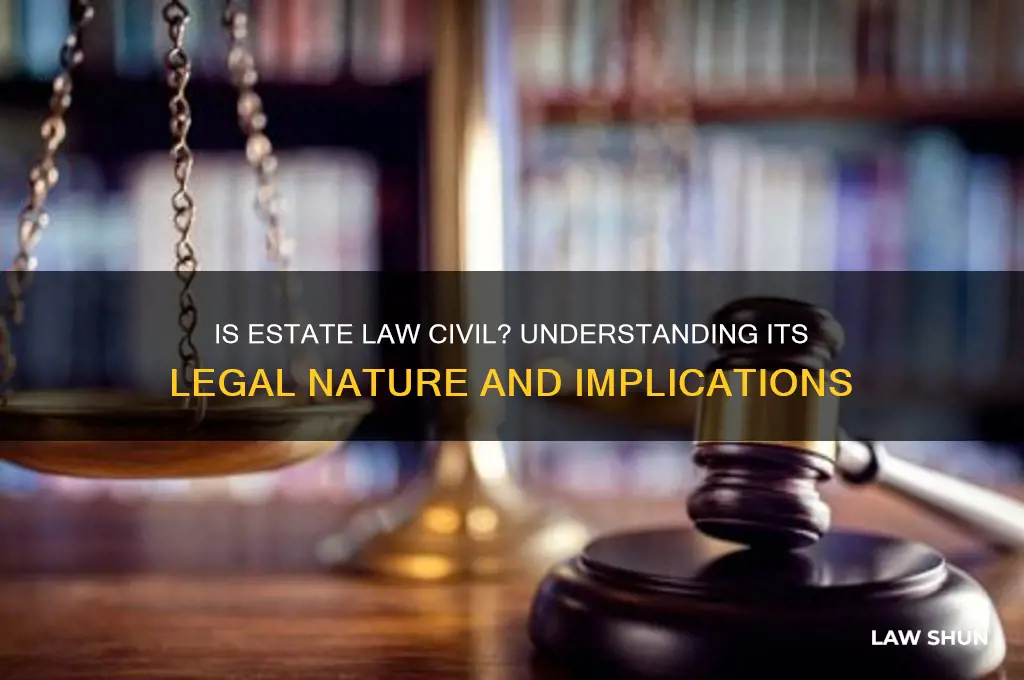 Is Estate Law Civil? Understanding Its Legal Nature And Implications ...