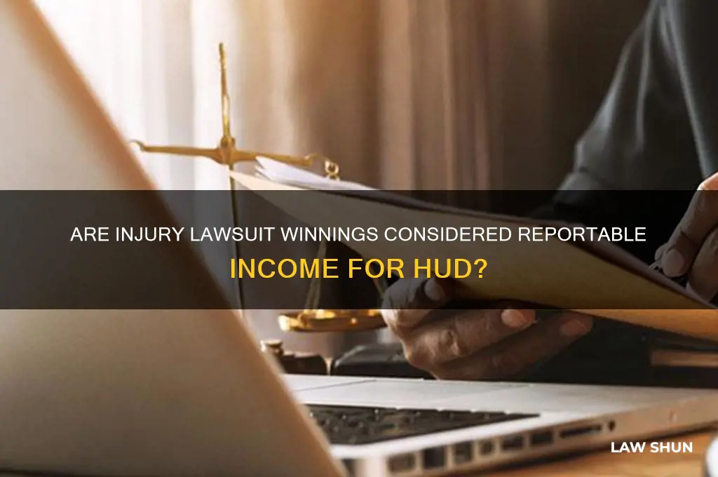 Are Injury Lawsuit Winnings Considered Reportable Income For Hud? | LawShun
