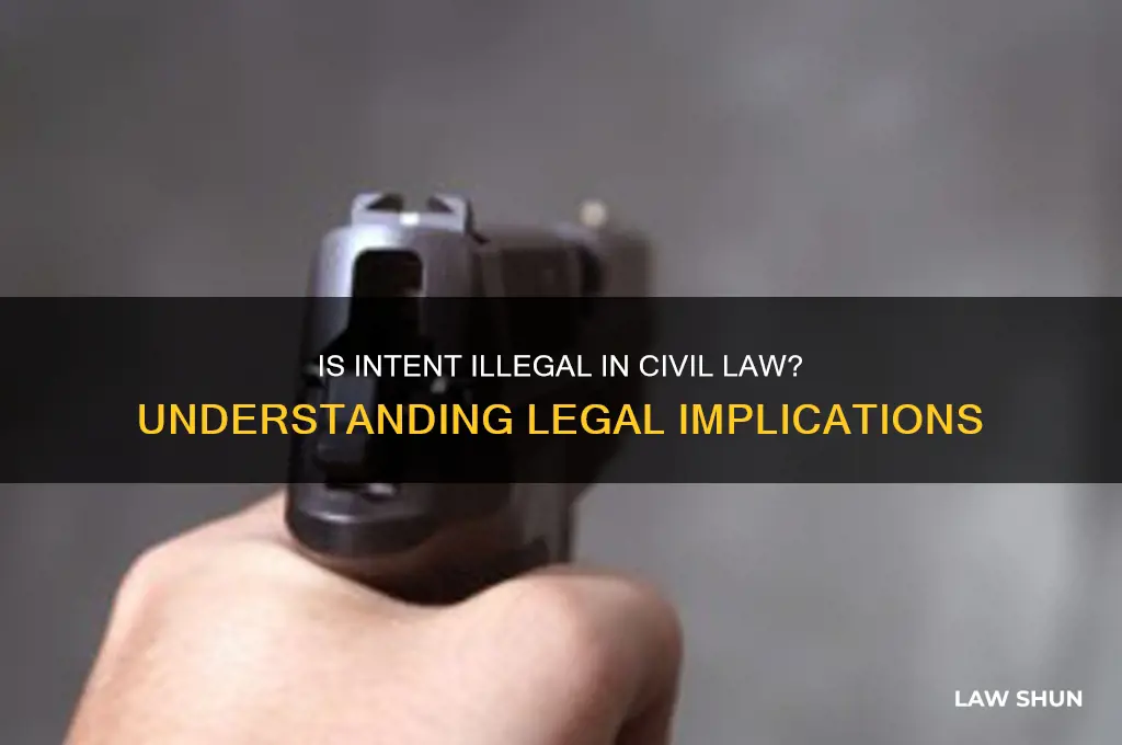 Is Intent Illegal In Civil Law? Understanding Legal Implications | LawShun
