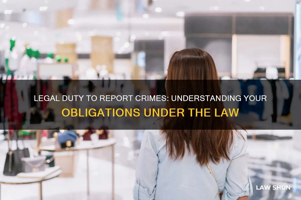 Legal Duty To Report Crimes: Understanding Your Obligations Under The ...