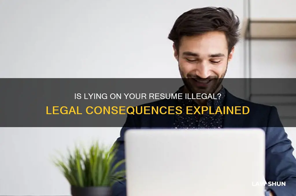 Is Lying On Your Resume Illegal? Legal Consequences Explained | LawShun