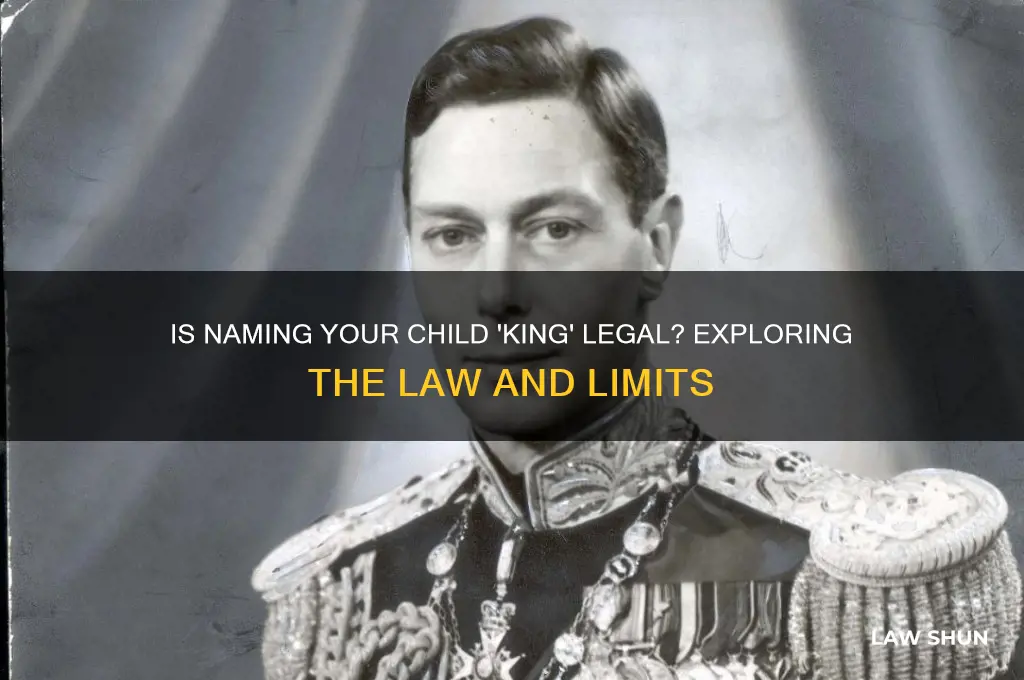Is Naming Your Child 'King' Legal? Exploring The Law And Limits | LawShun