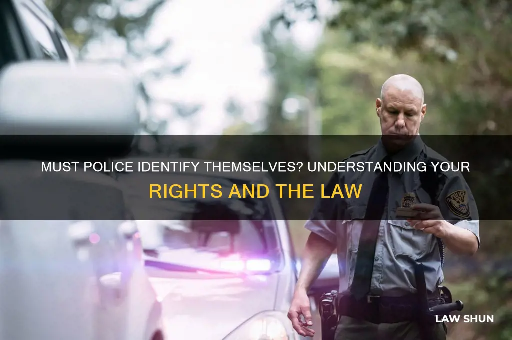 Must Police Identify Themselves? Understanding Your Rights And The Law ...