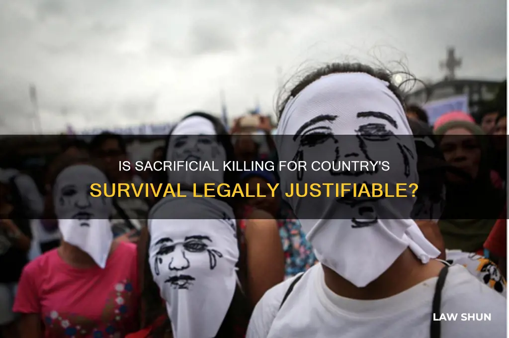 Is Sacrificial Killing For Country's Survival Legally Justifiable ...